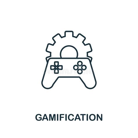 Gamification Outline Icon Thin Line Concept Element From Content Icons Collection Stock