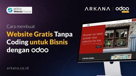 cara membuat website gratis tanpa coding untuk bisnis dengan odoo youtube
