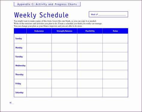 Daily Activity Schedule Template Beautiful Daily Schedule My XXX Hot Girl