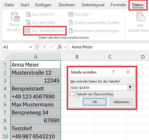 Excel Tipp Unterschiedliche Daten Aus Einer Spalte Als Tabelle Aufbereiten