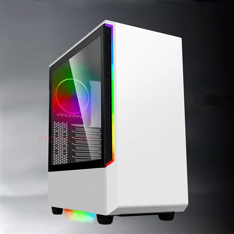 Gaming Tower Blackhole ATX MATX Computer Case Tempered Glass W Mm Big Ring RGB Fan PTComputers