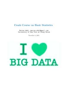 Crash Course On Basic Statistics Crash Course On Basic Statistics Pdf PDF PRO