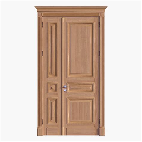 Classsic Door Double 01 3d Model Download Building Components On