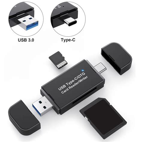 In Universal Card Reader Type C Micro USB USB To Micro SD TF USB OTG Card Reader Adapter