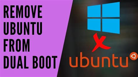 remove ubuntu from a dual boot machine by mostafa wael faun