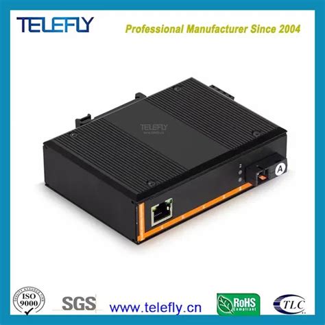 1 Port Rj45 1 Port Fixed Optical Ethernet Switch Gigabit Industrial