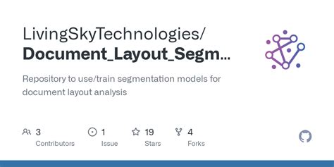 Github Livingskytechnologiesdocumentlayoutsegmentation Repository