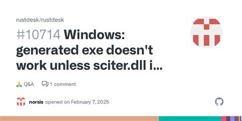 Windows Generated Exe Doesnt Work Unless Sciterdll Is Present In The