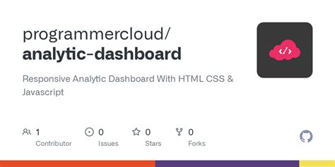 Github Programmercloudanalytic Dashboard Responsive Analytic Dashboard With Html Css