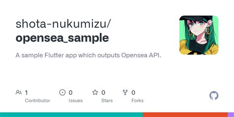 GitHub Shota Nukumizu Opensea Sample A Sample Flutter App Which