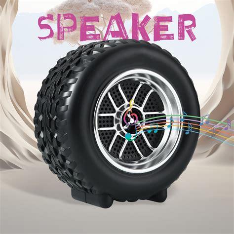 Portable Tyre Wheel Shape Wireless Bluetooth Speaker 1 Pc