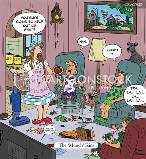 Clean House Before And After Cartoon