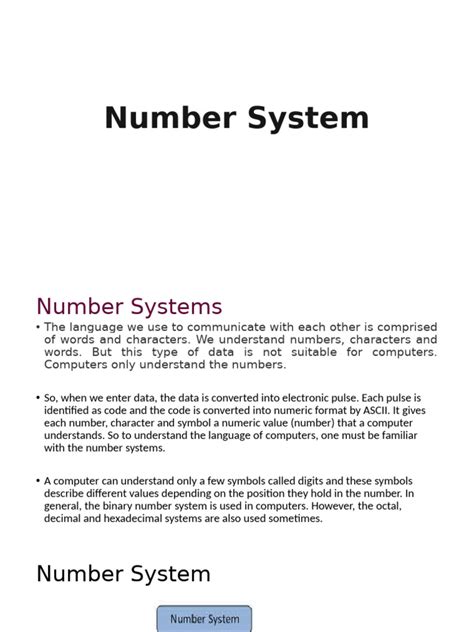number system pdf computer science notation