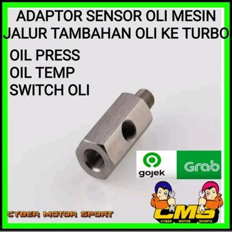 Jual Adaptor Switch Oli Mesin Tambahan Jalur Mesin Oil Press Sensor Adapter Jakarta Pusat