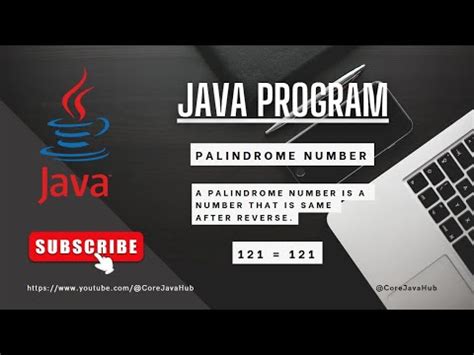 Palindrome Number in java - YouTube