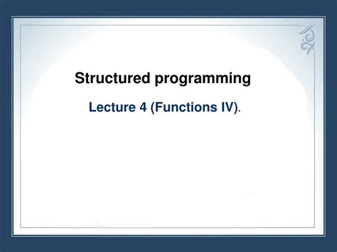 Ppt Structured Programming Powerpoint Presentation Free Download