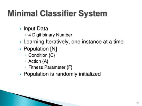 Ppt Learning Classifier Systems Powerpoint Presentation Free Download Id3006688
