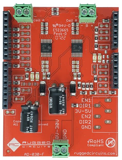Rugged Motor Driver Ae Red — Rugged Circuitsrugged Arduino Rugged Motor Driver Ae Red — Rugged Circuitsrugged Arduino