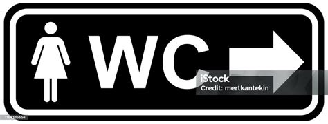 화장실 문 플레이트 아이콘입니다 남성과 여성은 화장실에 서명합니다 플랫 벡터 일러스트 기호 검은 흰색 색상 공공건물에 대한 스톡 벡터 아트 및 기타 이미지 Istock