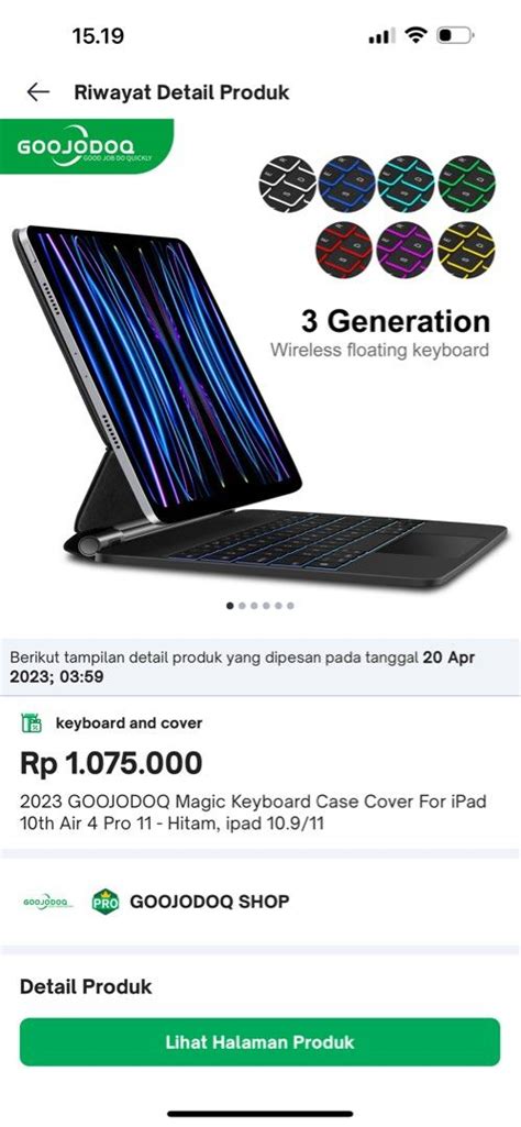 Magic Keyboard Goojodoq Telepon Seluler Tablet Tablet Di Carousell