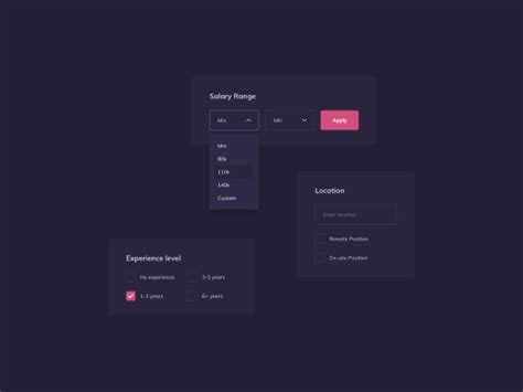 Dropdown Designs Created By Ui Desgn Daily