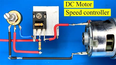 On Video Make Simple DC Motor Speed Controller Circuit Diy DIY Dc Speed Controller Electrical