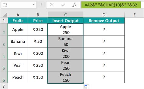 Carriage Return In Excel Cell Formula How To Insert Remove
