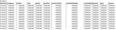 Macro To Exported Evaluated Values From Custom Properties Rsolidworks