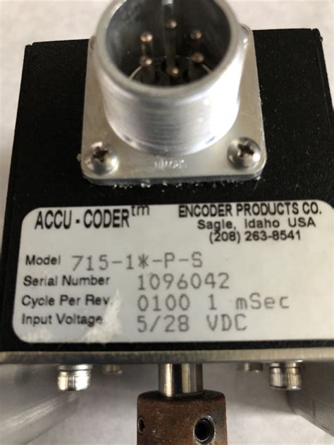 Accu Coder 715 1 P S Incremental Encoder525vdc715 1 P Sbe On Ebid