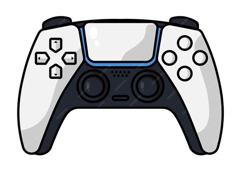 Controller Console Gaming Cartoon Style Video Game Cutout Gamepad