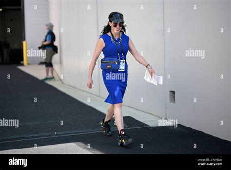 Indianapolis Colts Co Owner Carlie Irsay Gordon Walks To The Field