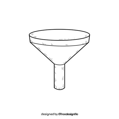 Funnel Drawing Black And White Clipart Free Download