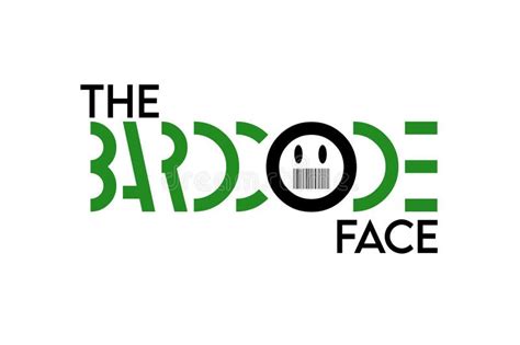 The Barcode Face Stock Vector Illustration Of Combined Stock Vector Illustration Of Shape