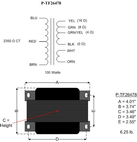 Transformer Fender Output For Tone Master Antique Electronic Supply