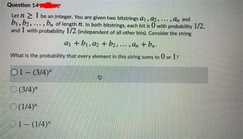 Solved Question Let N Be An Integer You Are Given Chegg Com