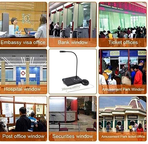 Window Speaker Intercom System Anti Interference Dual Way Intercommunication Microphone And