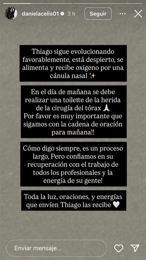 Daniela Celis Reveló Cómo Está De Salud Thiago Medina Y Cómo Sigue Su Recuperación