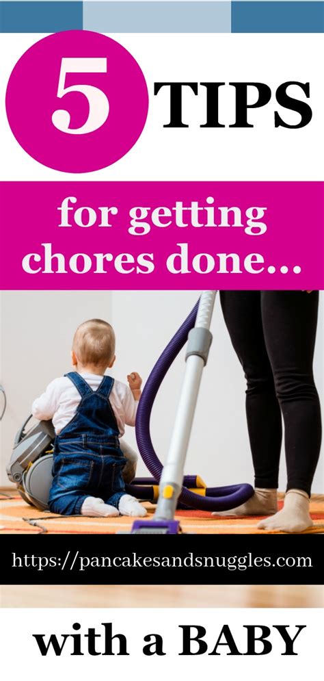 5 Tips For Getting Chores Done With A Baby Pancakes And Snuggles