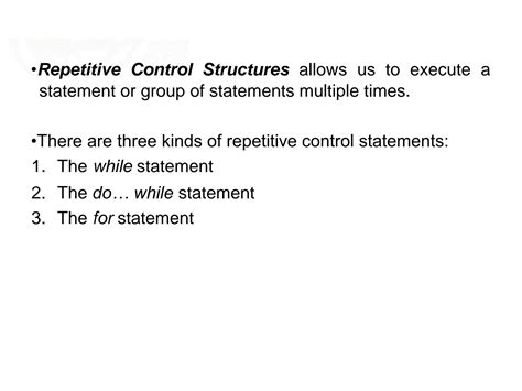 Solution Lesson 5 Repetitive Control Structures Studypool