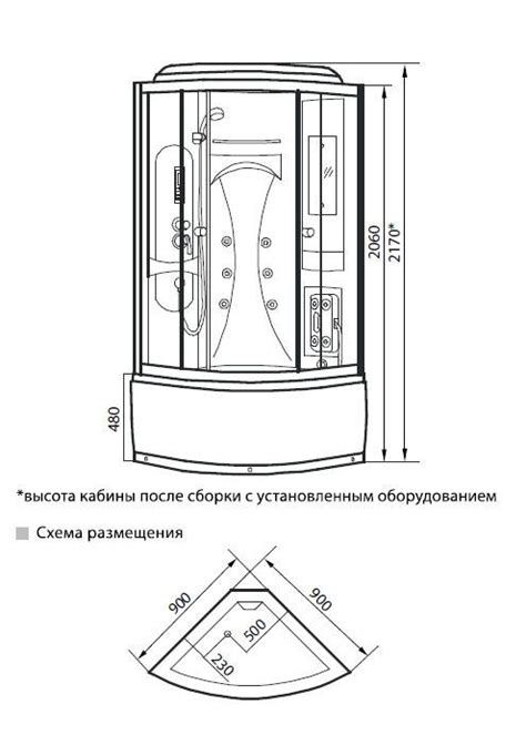 Установка душевой кабины: монтаж поддона и крыши, стенки и дверок