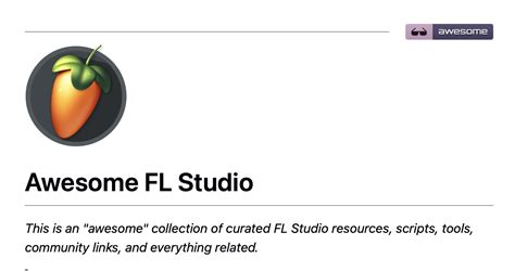 GitHub M9 Awesome Fl Studio An Awesome Collection Of Curated FL Studio Resources Scripts
