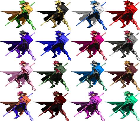 Marvel Vs Capcom Gambit Palettes By Caliburwarrior On Deviantart