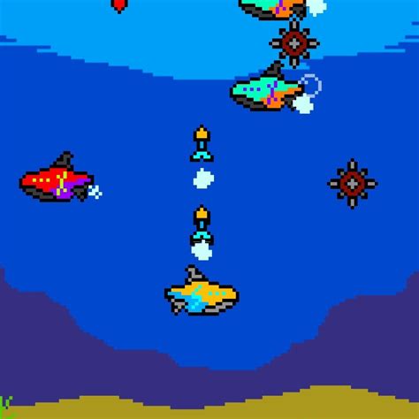Submarines Shoot Em Up Game Runity2d