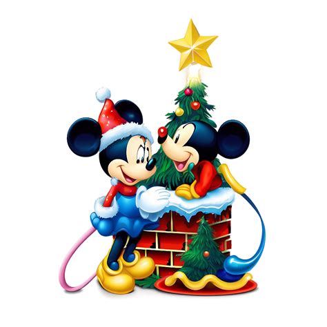 Download Mickey And Minnie Christmas Png Tbc67