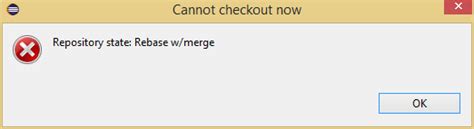 Eclipse Egit Cannot Checkout Now Stuck In Rebase State Stack