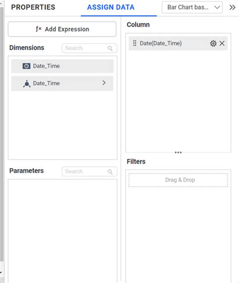 How To Add A Custom Range Column Chart Widget In A Dashboard