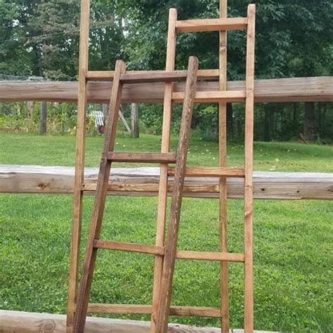 Wood Ladder Etsy