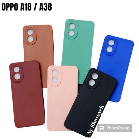 Softcase Hp Oppo A18 A38 Case Macaron Pro Kamera Terbaru Lazada