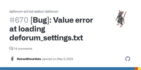 Bug Value Error At Loading Deforumsettingstxt · Issue 670