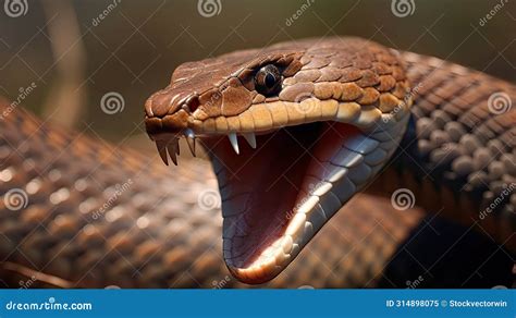 Dangerous Eastern Brown Snake Stock Illustration Illustration Of Fear